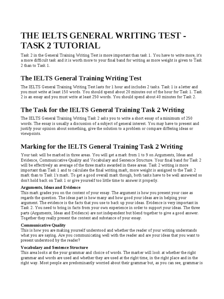 IELTS - Essay Writing Task 2 | Download Free PDF | Paragraph | Essays