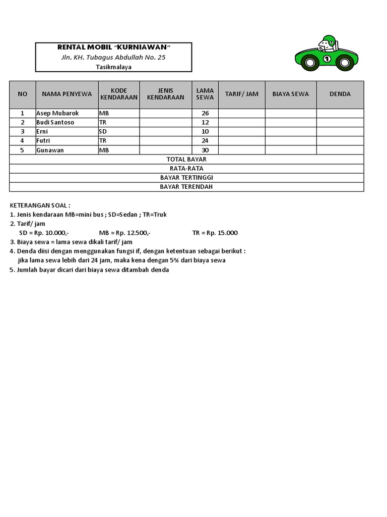 Contoh Tes Komputer Soal Dan Jawaban | PDF