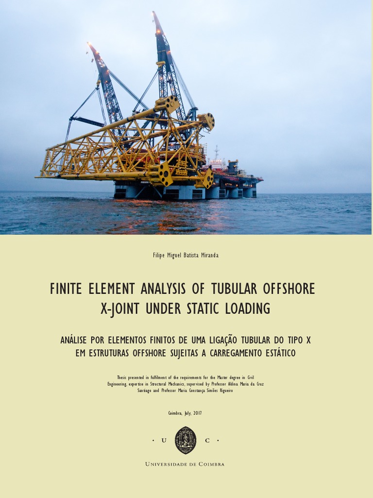 Finite Element Analysis of Tubular Offshore X-Joint Under Static ...