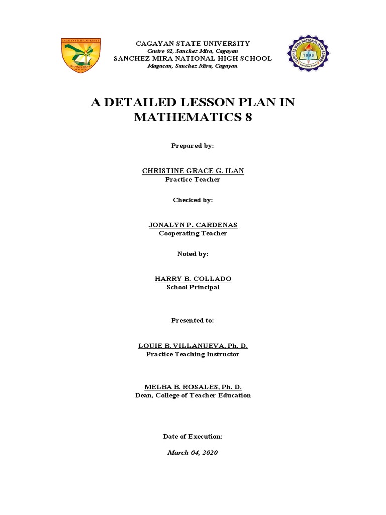 Detailed Lesson Plan: Probability Concepts | PDF | Probability | Odds