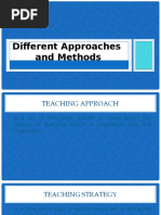 Teaching Approaches, Methods, Techniques | PDF | Teaching Method | Teachers