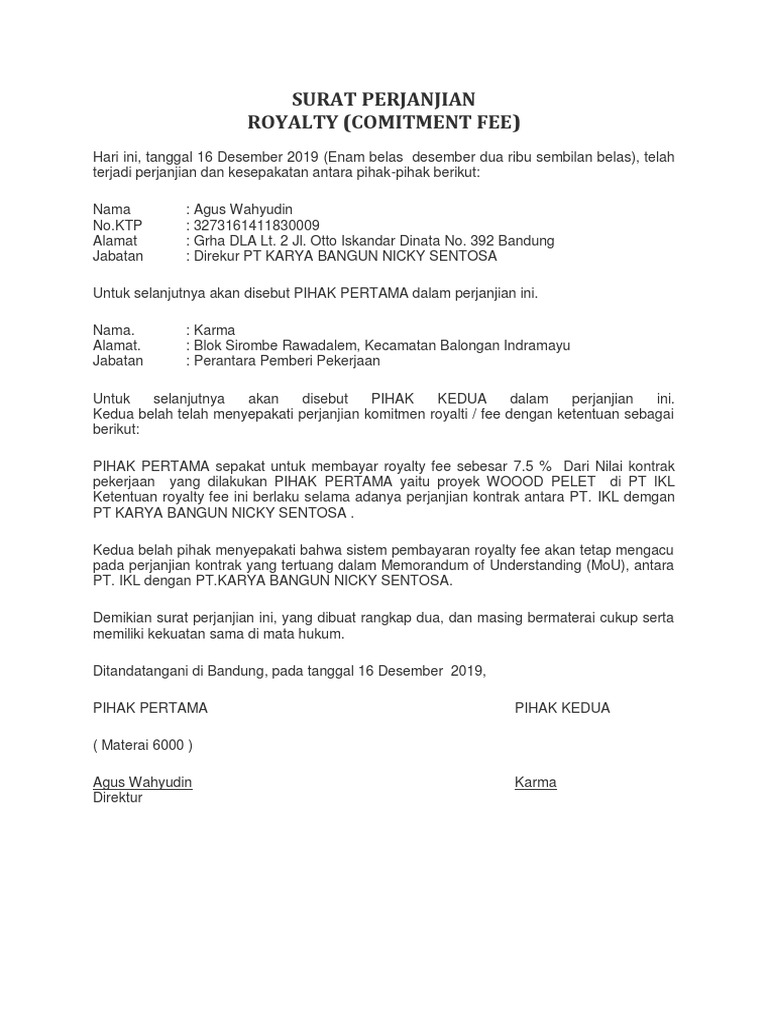 Commitment Fee PDF | PDF