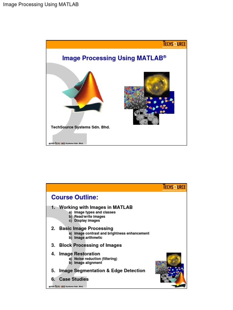 Image Processing Using MATLAB | PDF | Rgb Color Model | Matlab