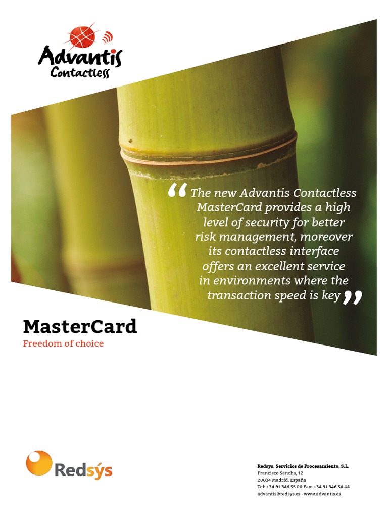 Advantis Contactless MasterCard: Enabling Speed, Security and Choice in ...