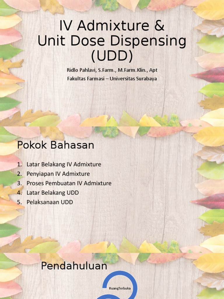 Iv Admixture Dan Udd | PDF
