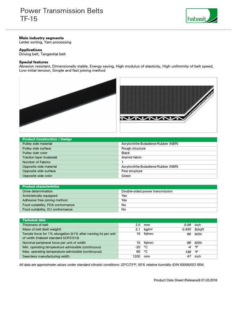 TF 15 | PDF | Belt (Mechanical) | Mechanical Engineering