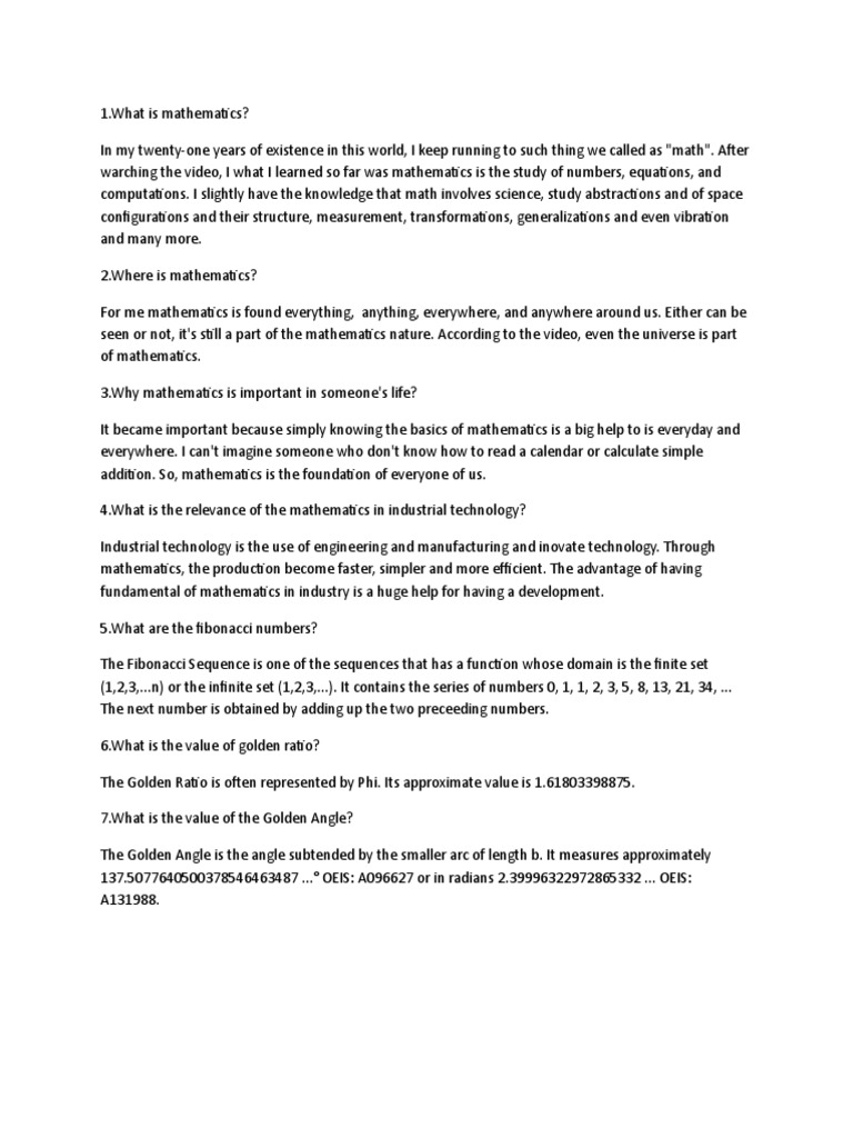 What Is Mathematics? | PDF