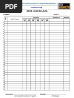 Pest Control Log Sheet 2024 | PDF