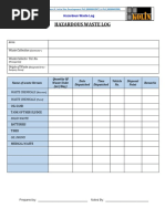 Waste Disposal Log Sheet | PDF | Home & Garden