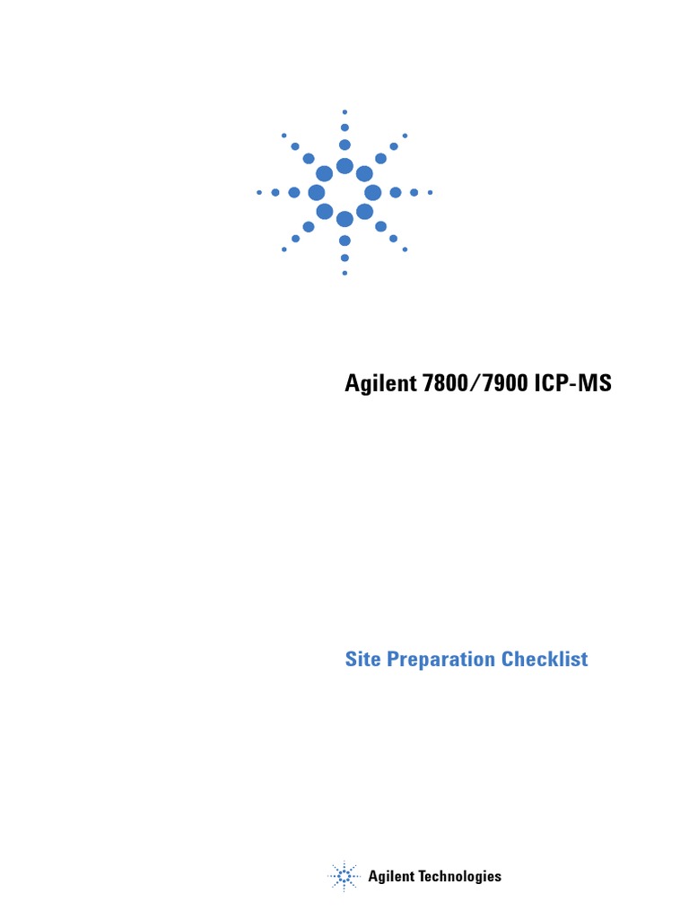 7800 7900 ICP-MS Site Preparation Checklist Rev.B | PDF | Ac Power ...