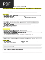 Filipino 5 Worksheet - Realon, J | PDF