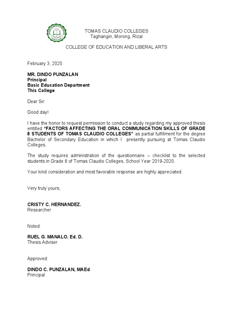 Thesis Letters | PDF | College | Thesis