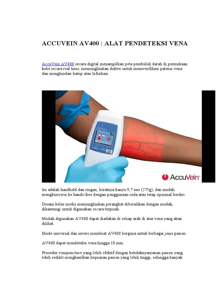 Accuvein Av400 | PDF