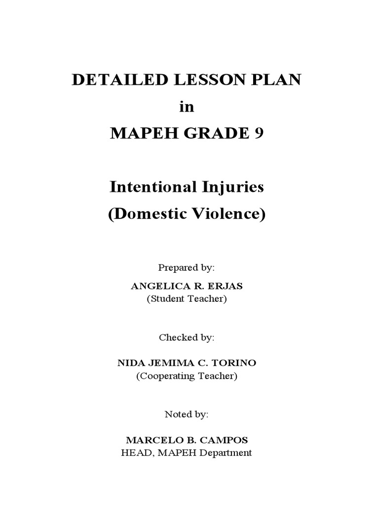 Promoting Healthy Relationships Through MAPEH: A Detailed Lesson Plan ...