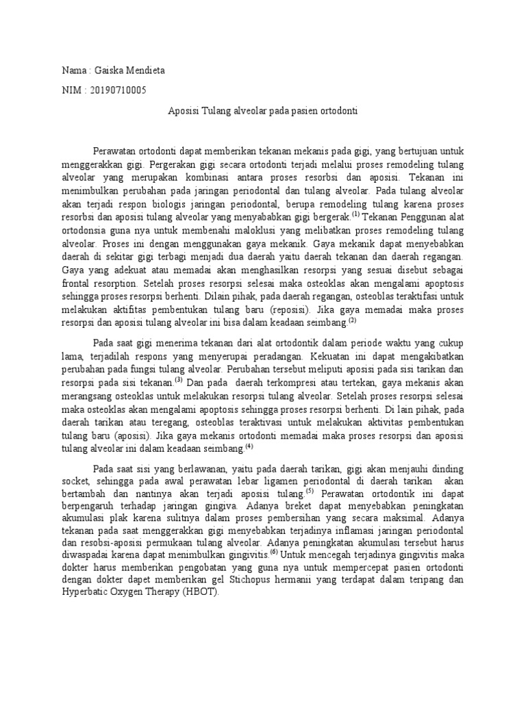 Aposisi Tulang | PDF