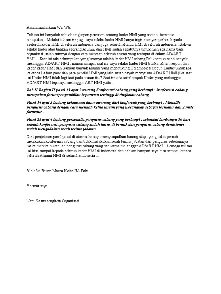 Curahan Hati Seorang Napi | PDF