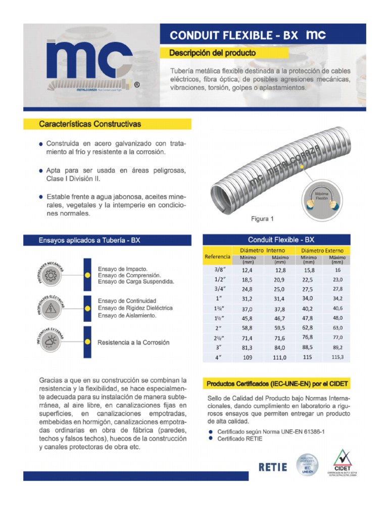 Catalogo Metalcoraza Tuberia BX PDF | PDF