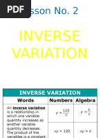Variation Test Questions | PDF | Volume | Variable (Mathematics)