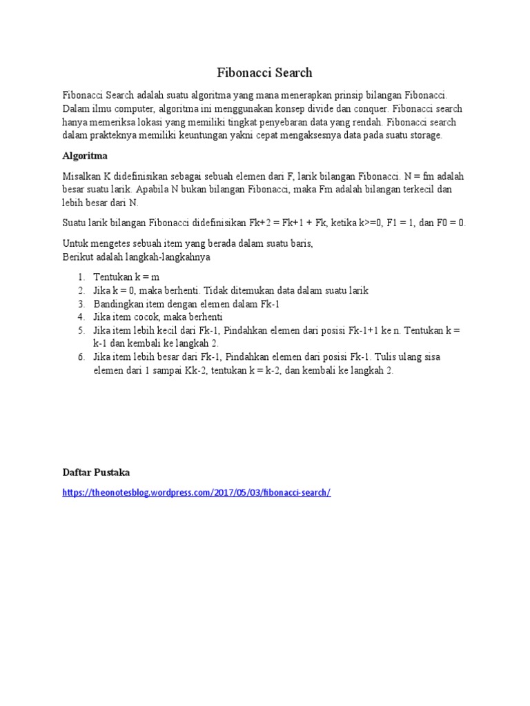 Fibonacci Search | PDF