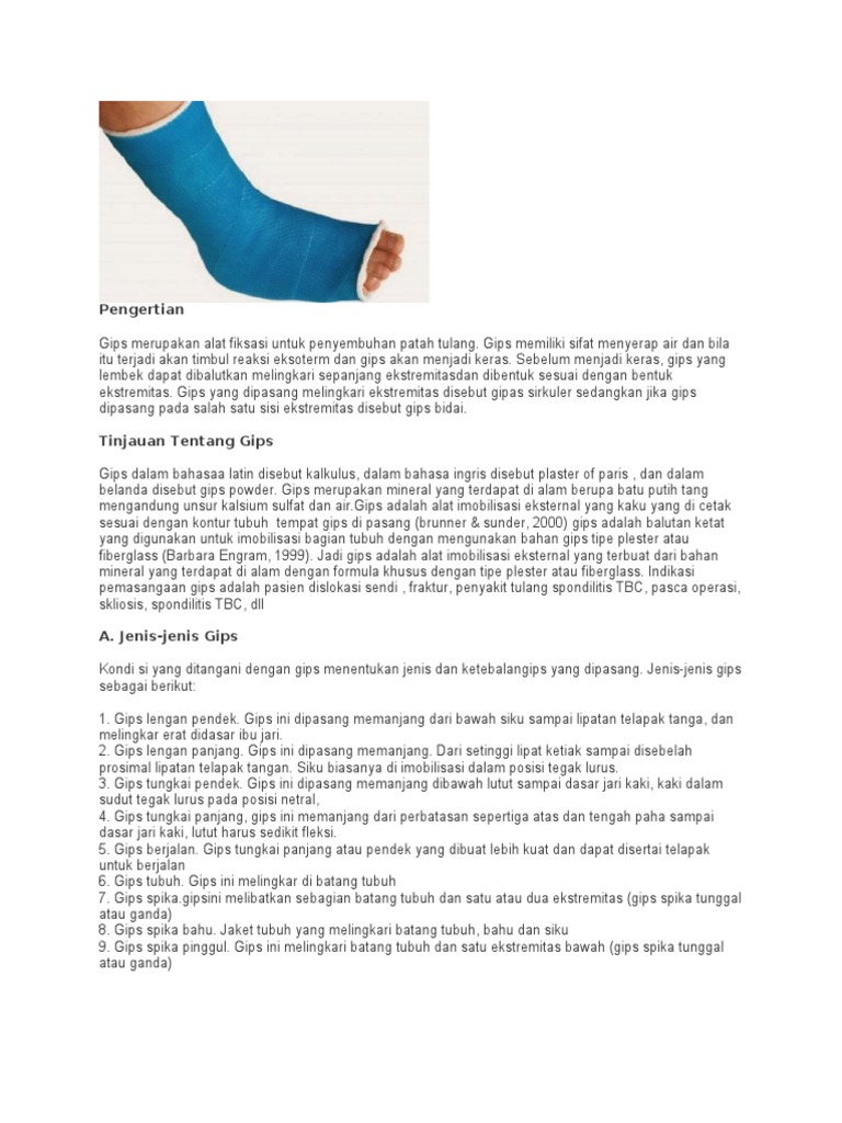 Reposisi Dislokasi Gips Dan Remove Gips | PDF