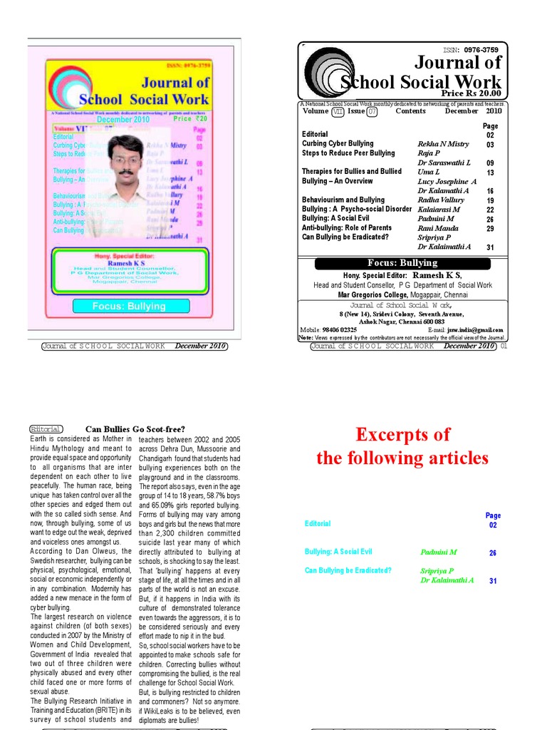 Can Social Evil Be Eradicated | PDF | Bullying | Behavioural Sciences