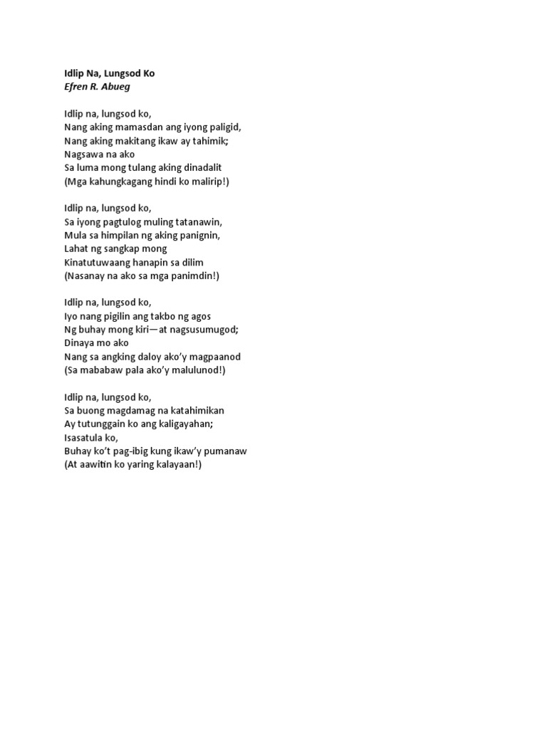 Mga Tula | PDF