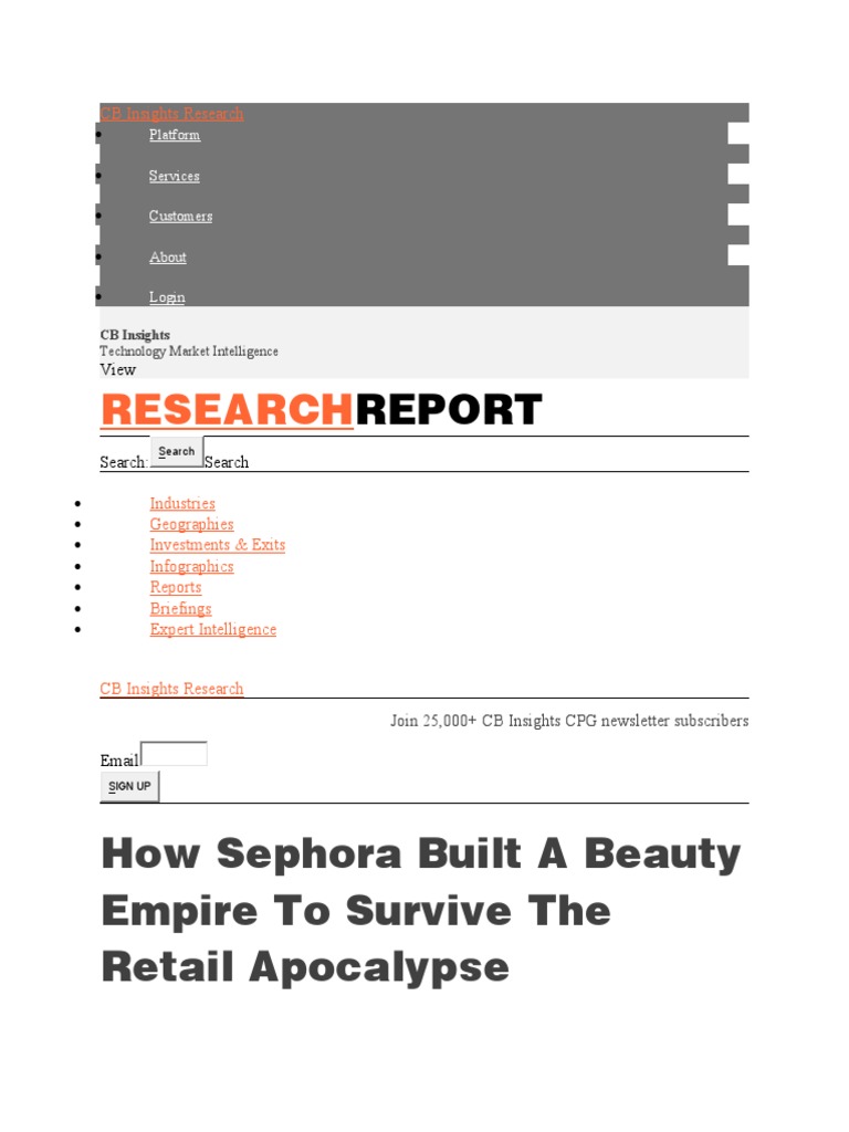 Sephora | PDF | Cosmetics | Retail