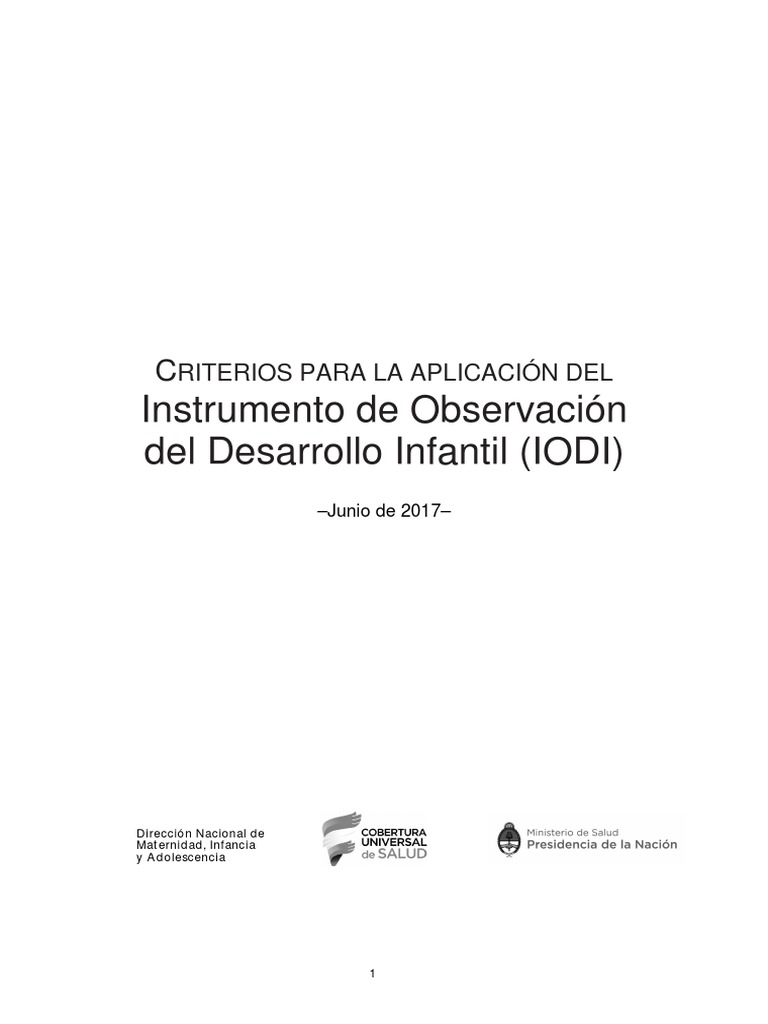 IODI-Criterios Aplicacion | PDF | Adultos | Hora