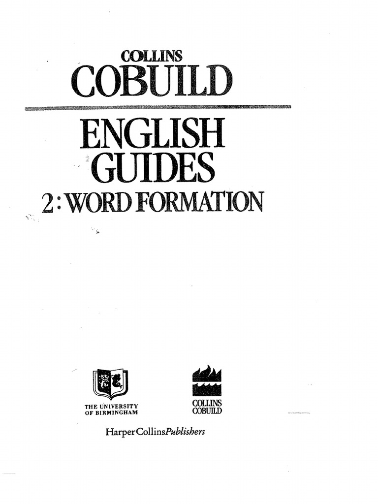Word Formation - Collins COBUILD English Guides PDF | PDF
