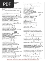 General Physics II Equation Sheet | PDF | Capacitor | Electromagnetic Induction