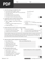 Achievers B1 Vocabulary Worksheet Consolidation Unit 2 | PDF | Clothing ...