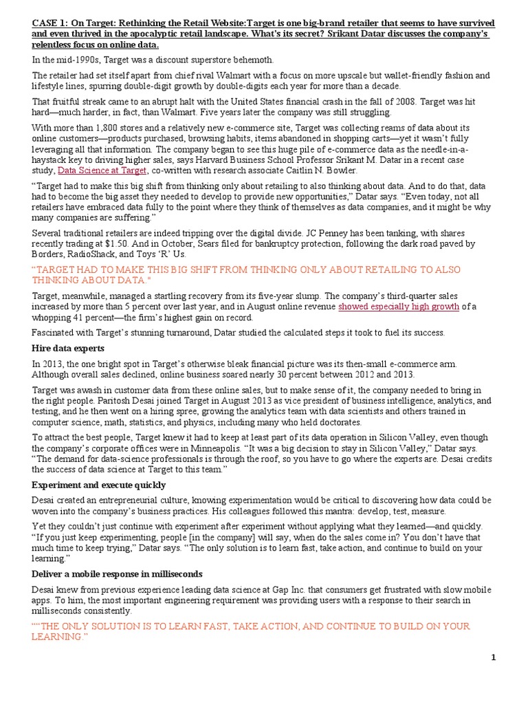 CASES For Class Discussion | PDF | Business