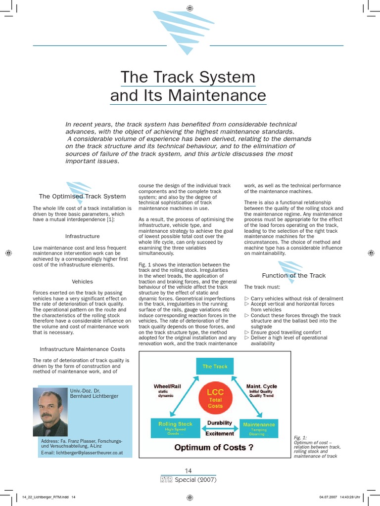 The Track System and Its Maintenance | PDF | Track (Rail Transport ...