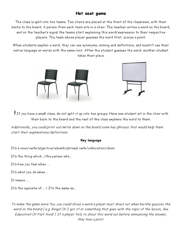 Hot Seat Game | PDF