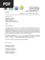 Solicitation Letter - Brigada Eskwela | PDF | Classroom | Schools