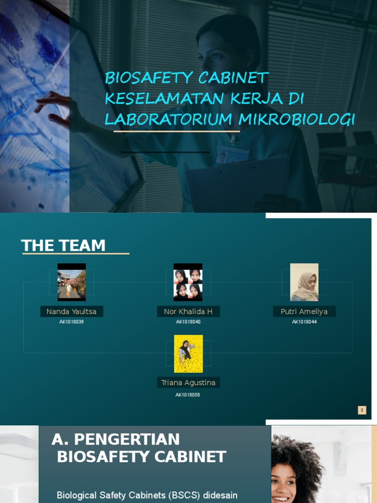Biosafety Cabinet Keselamatan Kerja Di Laboratorium Mikrobiologi | PDF