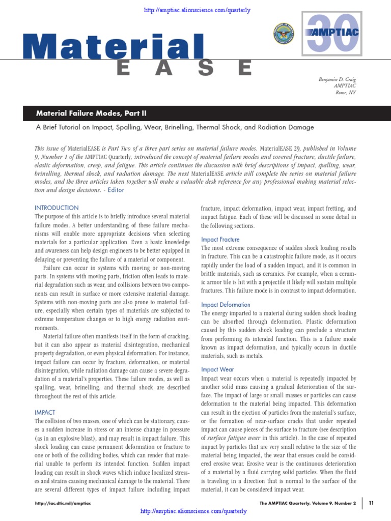 Materials Failure Modes 2 | PDF | Wear | Fracture