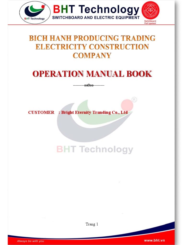 Operation Guide MSB | PDF | Electrical Grid | Switch