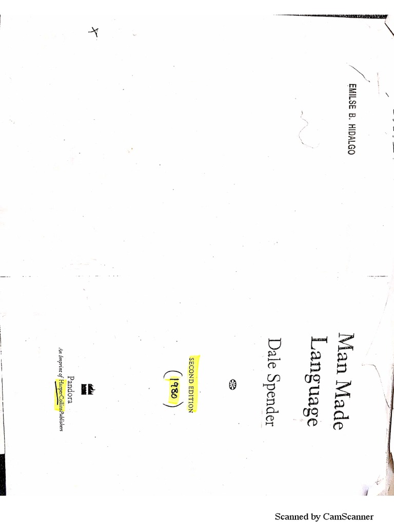 Man Made Language - Dale Spender | PDF