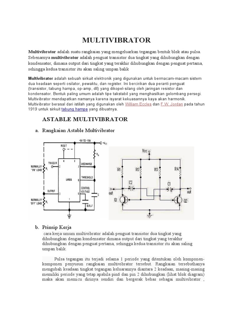 Multivibrator | PDF