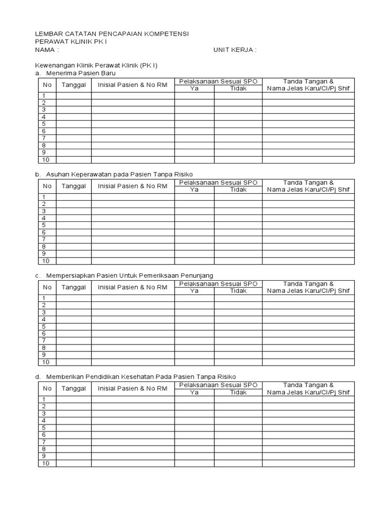 Log Book PK 1 | PDF