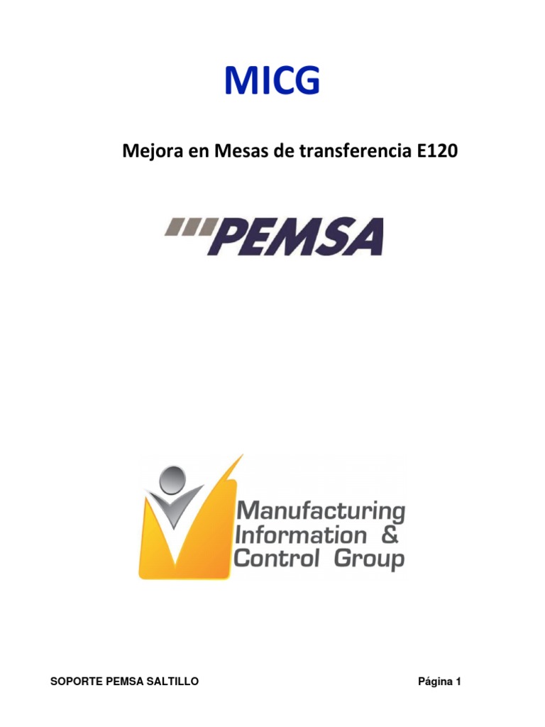 IC03 - Reporte de Actividades - Pemsa Saltillo - Modificación ...