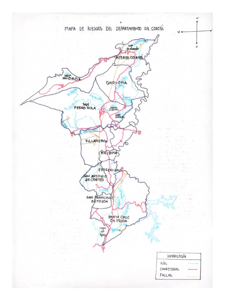 Mapa de Riesgos Del Departamento de Cortes | PDF