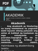 Akademiko Vs Di - Akademiko | PDF
