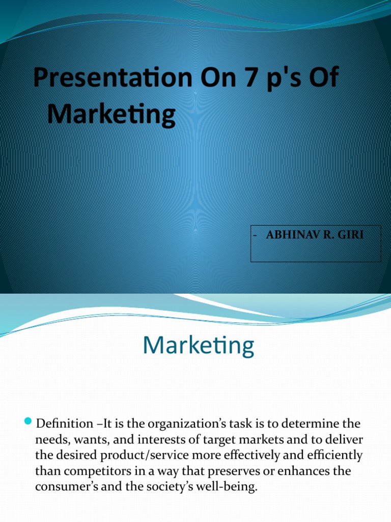 Understanding the 7 Ps of Marketing | PDF | Marketing | Business