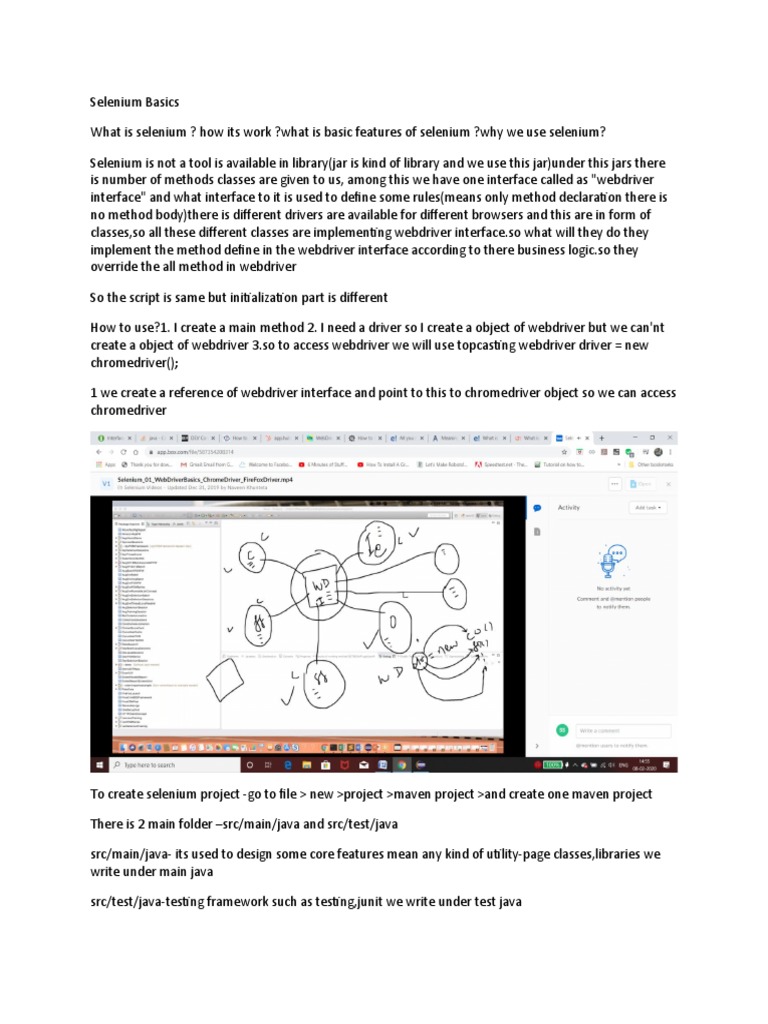 Selenium Basics | PDF | Selenium (Software) | Java (Programming Language)
