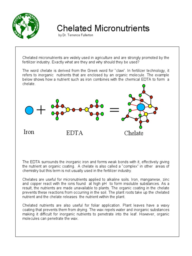 Chelates | PDF | Chelation | Ethylenediaminetetraacetic Acid