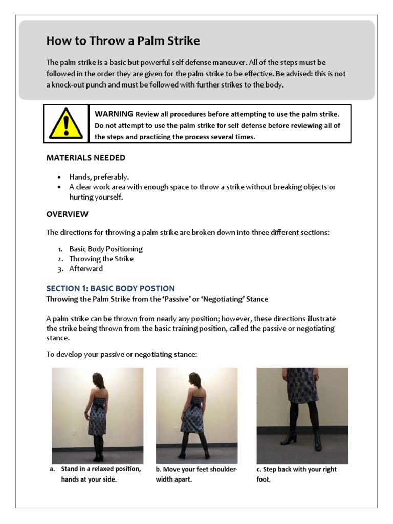 How To Throw A Palm Strike | PDF | Hand