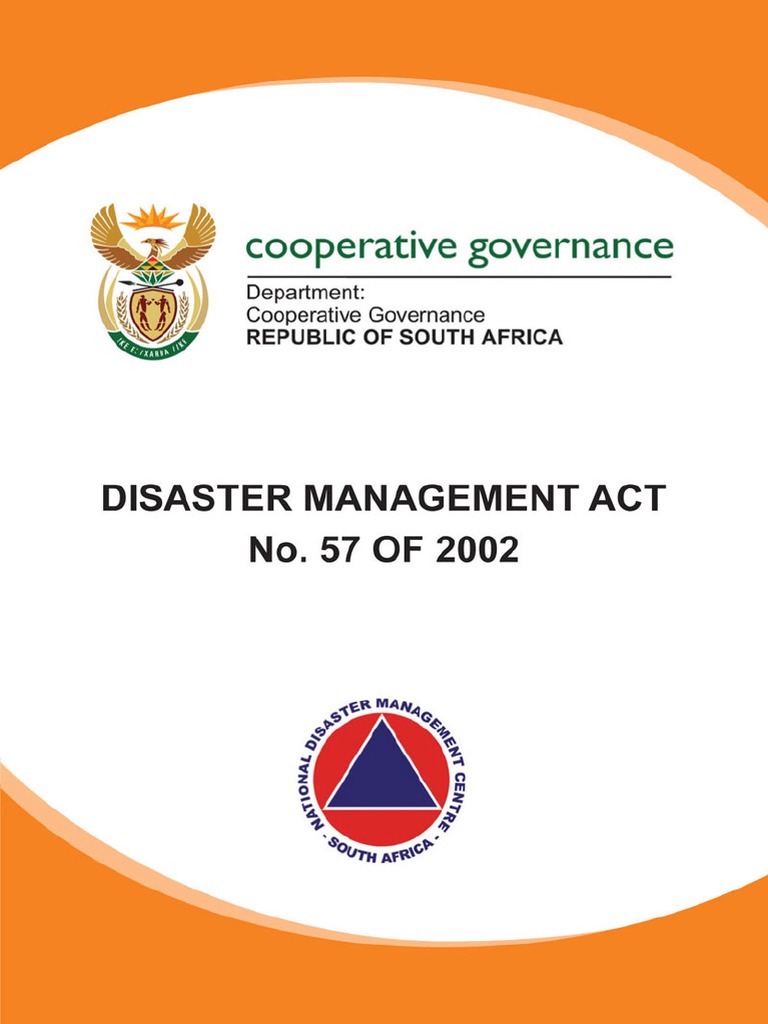 Disaster Management Act (57 of 2002) (E-Book) PDF | PDF | Emergency ...