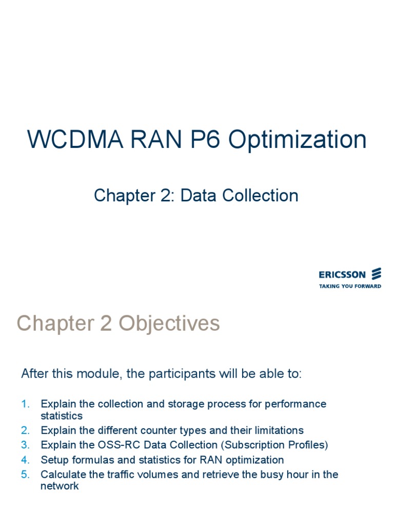 Ericsson 3G Chapter 2 (Data Collection) - WCDMA RAN Opt | PDF | Digital Technology | Computing